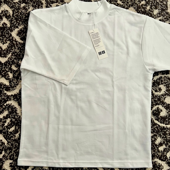 Uniqlo | Shirts | Uniqlo Airism Mock Neck Tee | Poshmark